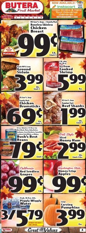 Butera Weekly Ad Oct 02 – Oct 08, 2019