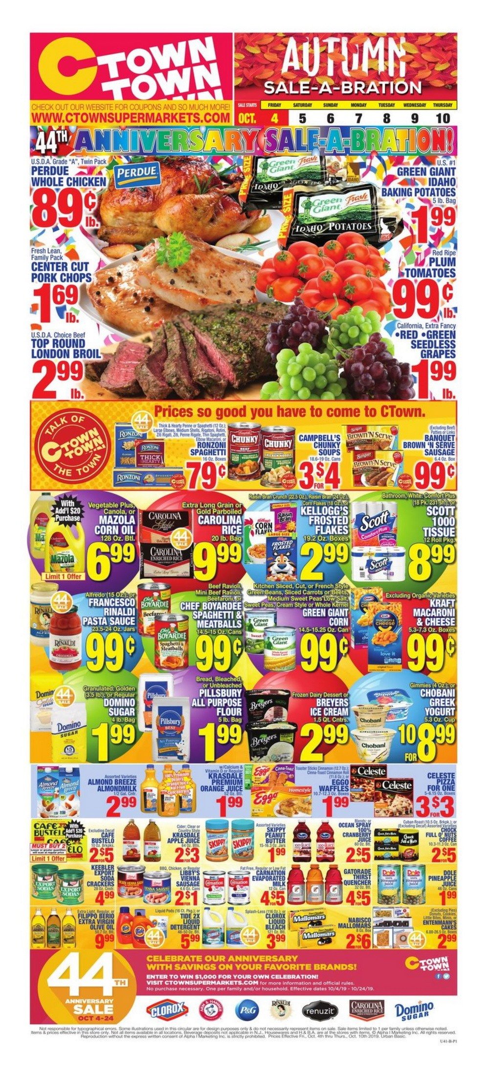 C-Town Weekly Ad Oct 4 – Oct 10, 2019
