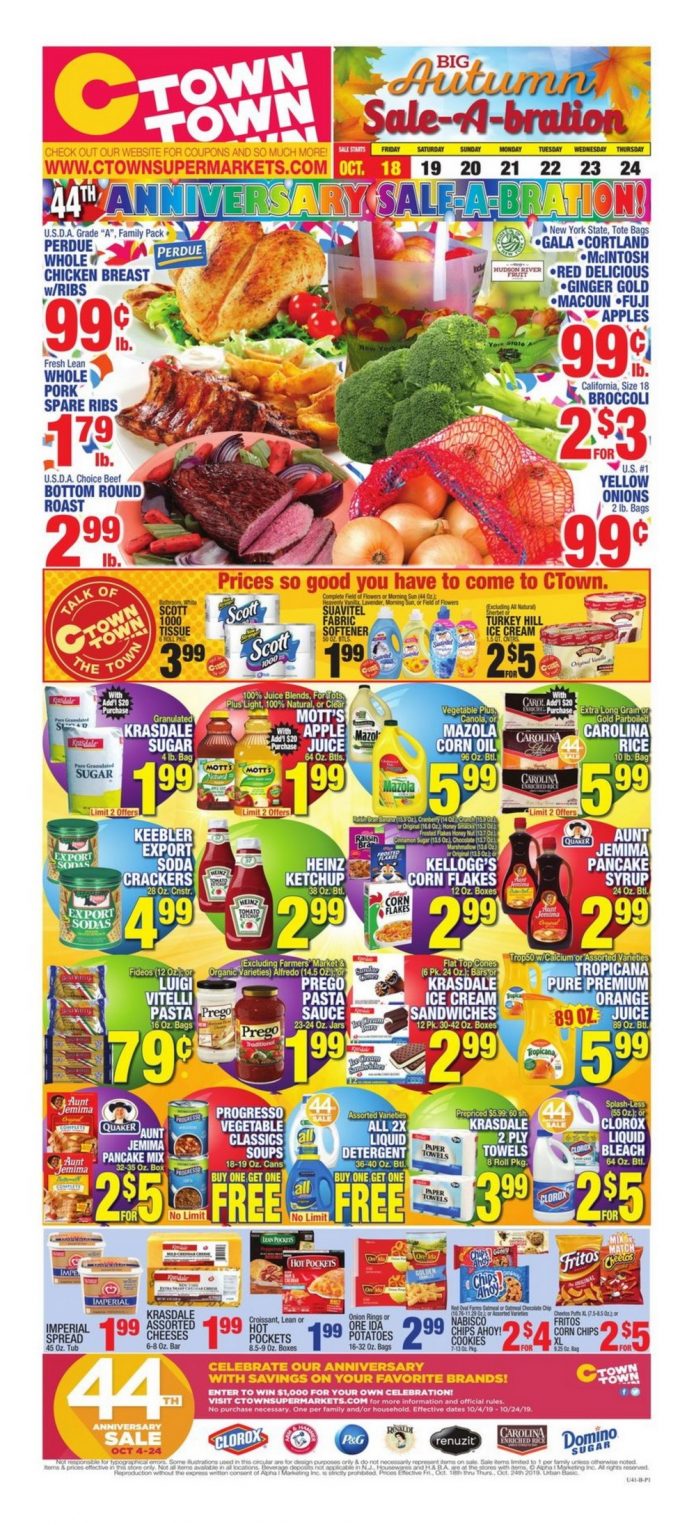 C-Town Weekly Ad Oct 18 – Oct 24, 2019