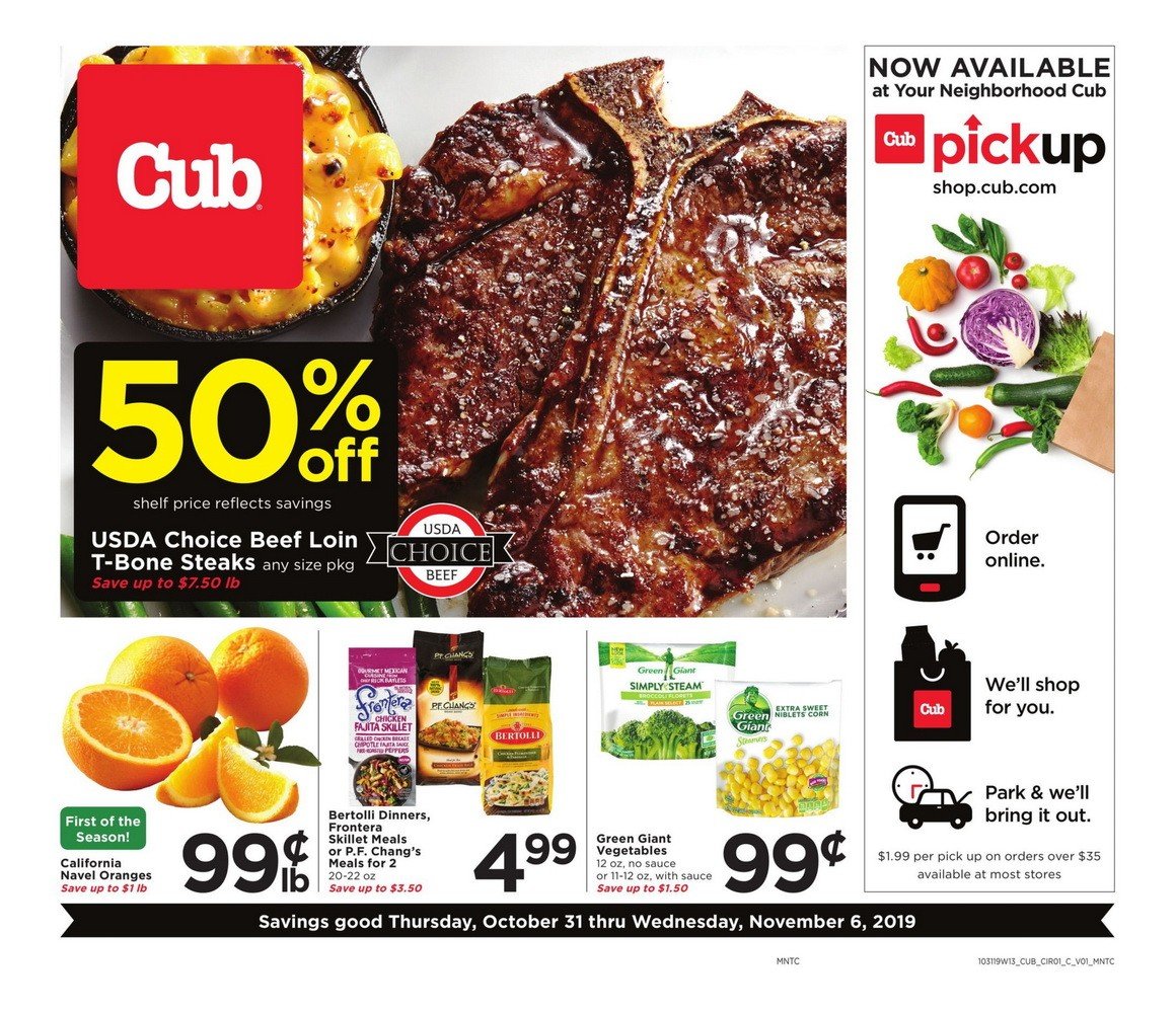 Cub Foods Weekly Ad Oct 30 – Nov 06, 2019