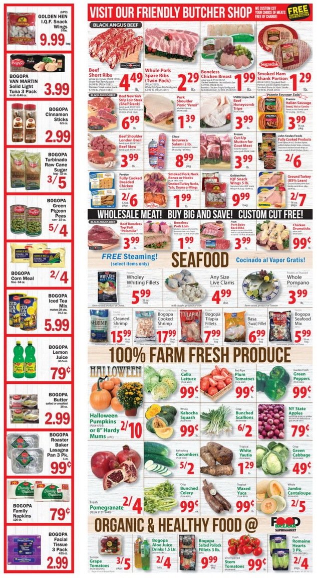 Food Bazaar Weekly Ad Oct 10 – Oct 16, 2019