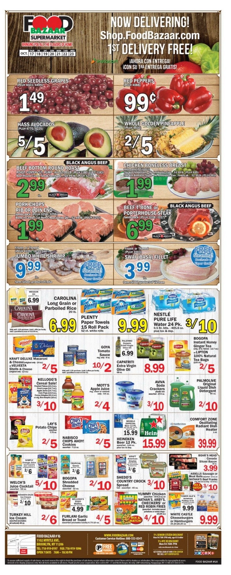 Food Bazaar Weekly Ad Oct 17 – Oct 23, 2019