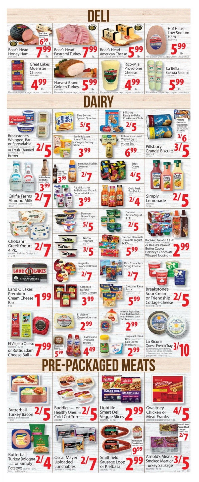 Food Bazaar Weekly Ad Oct 17 – Oct 23, 2019