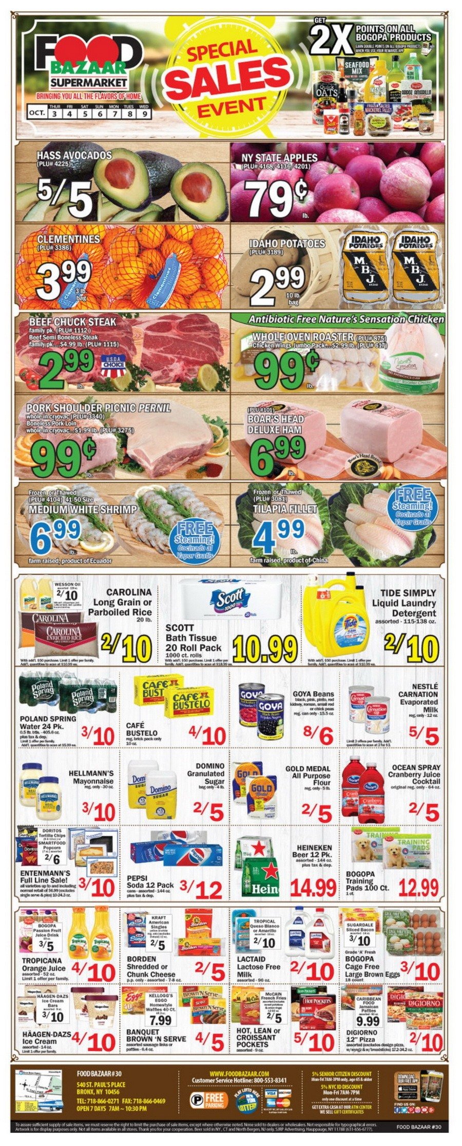 Food Bazaar Weekly Ad Oct 3 – Oct 9, 2019