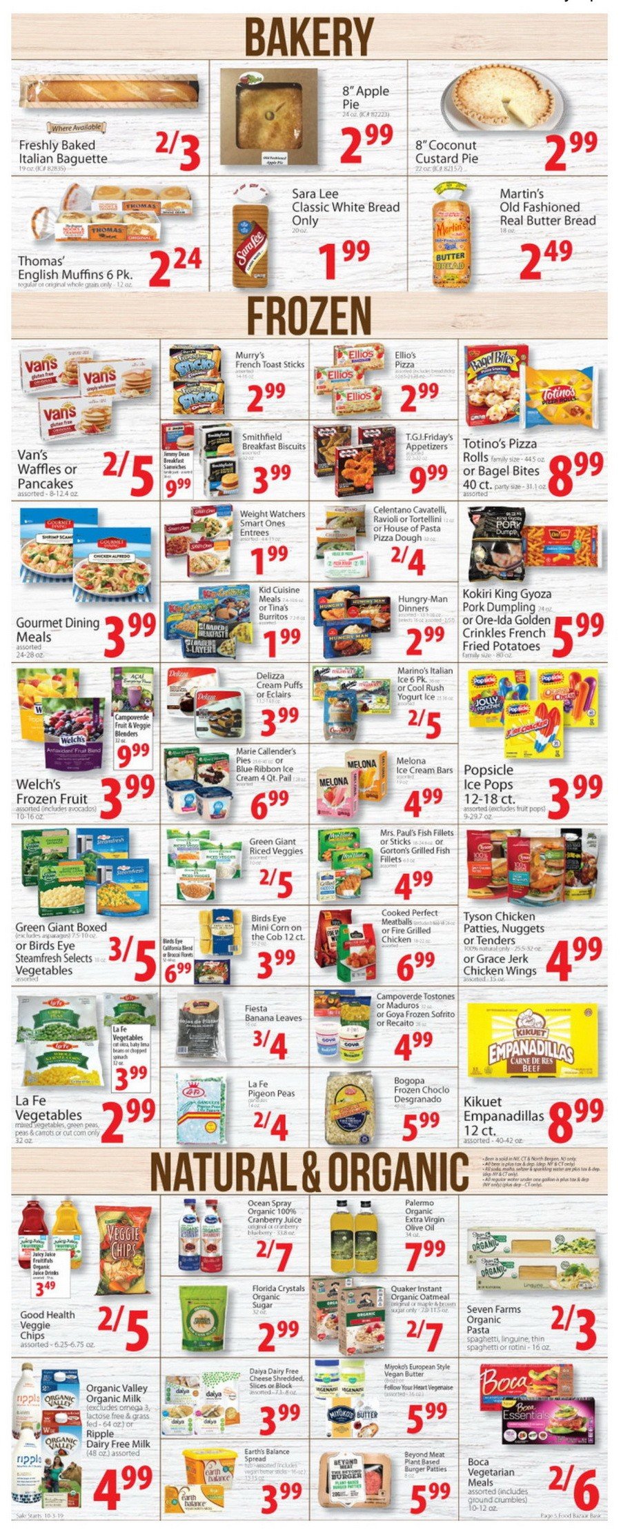 Food Bazaar Weekly Ad Oct 3 – Oct 9, 2019