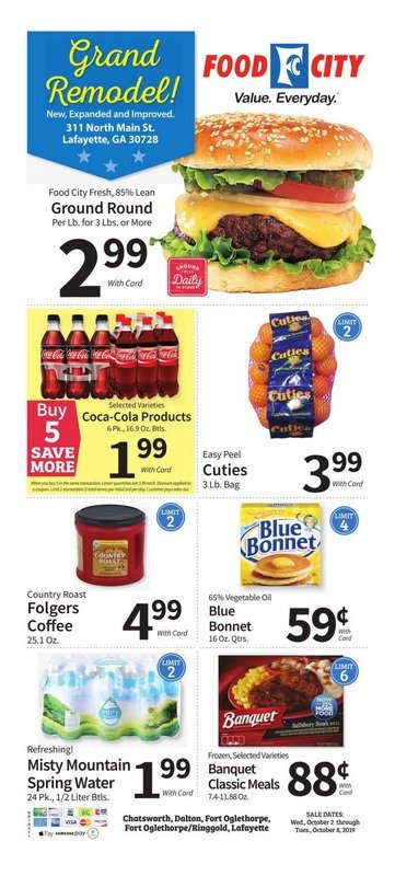 Food City Weekly Ad Oct 02 – Oct 08, 2019