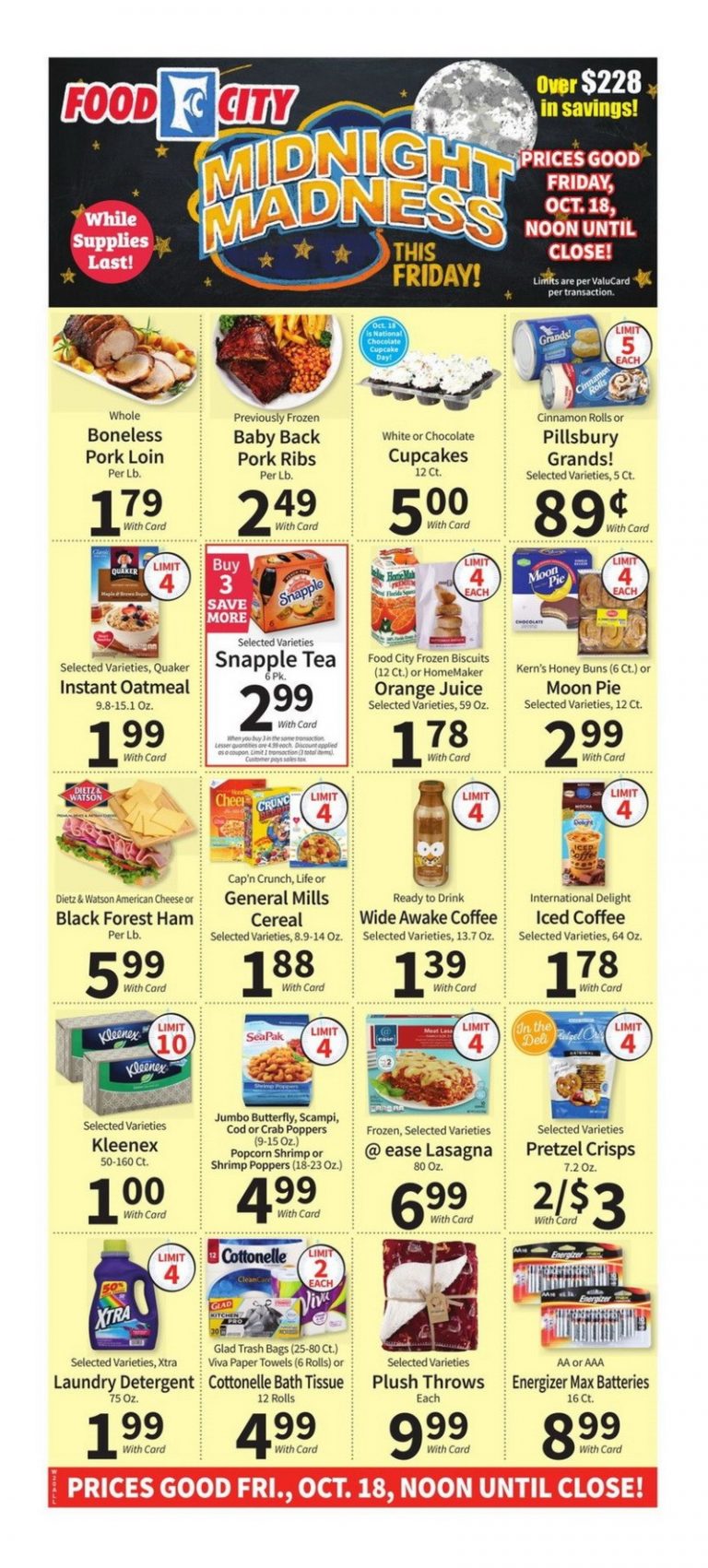 Food City Weekly Ad Oct 16 – Oct 22, 2019
