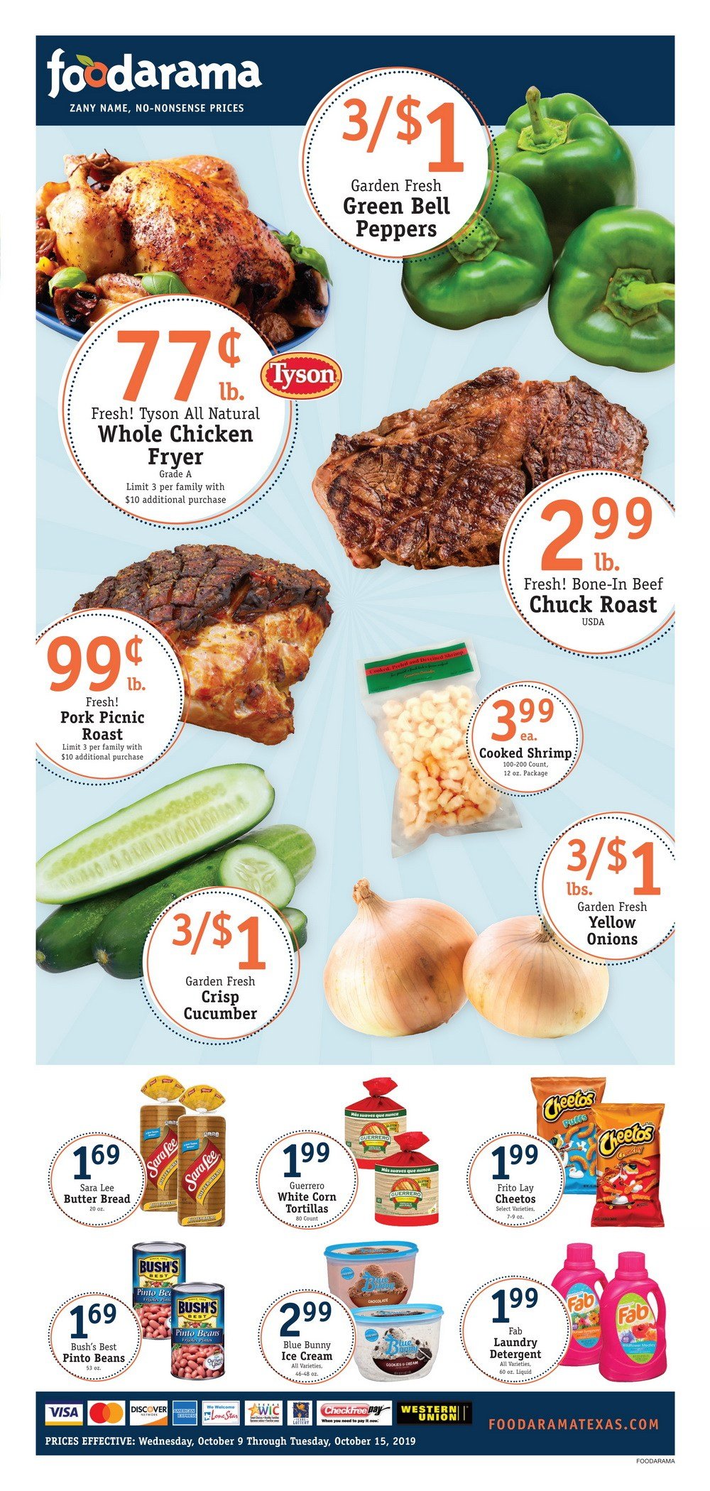 Foodarama Weekly Ad Oct 9 – Oct 15, 2019