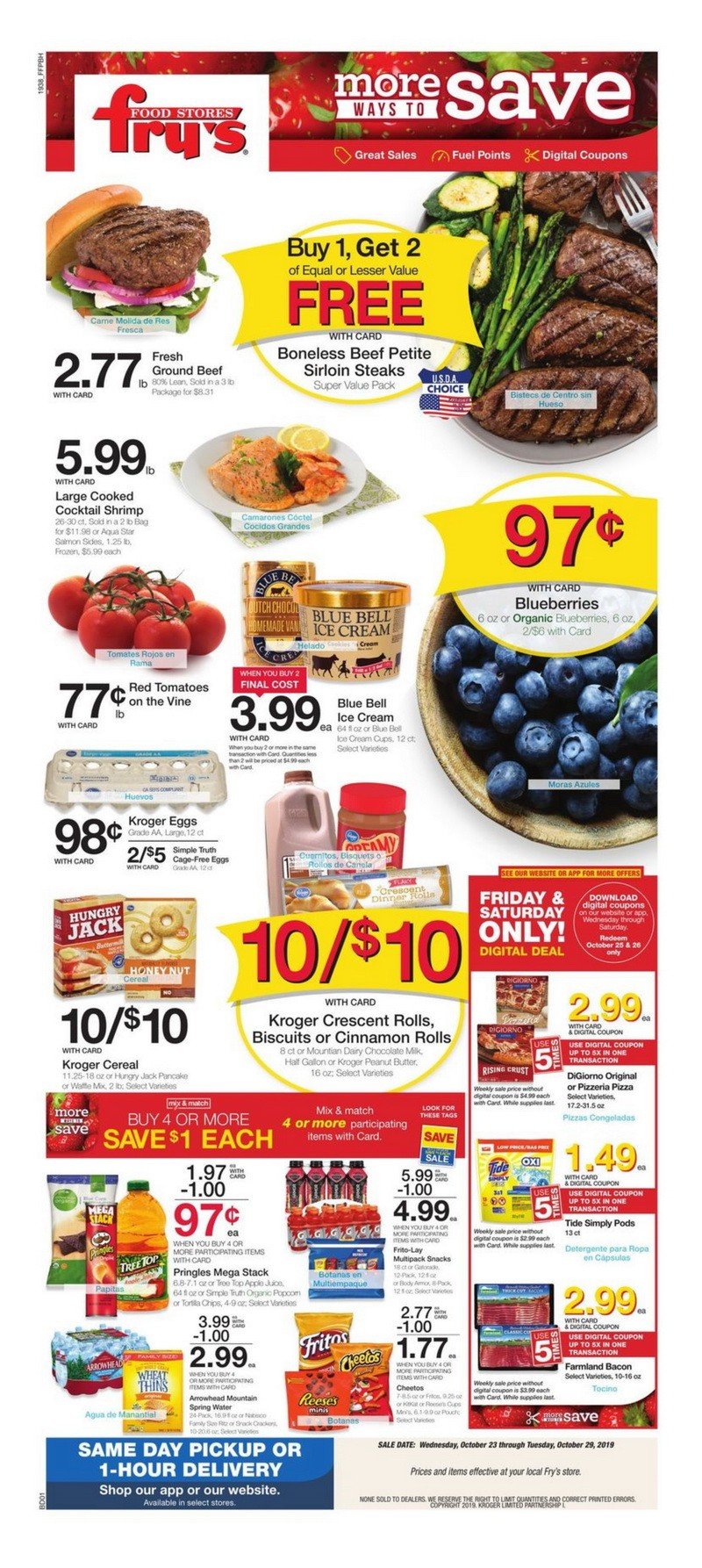 Fry's Food Weekly Ad Oct 23 – Oct 29, 2019