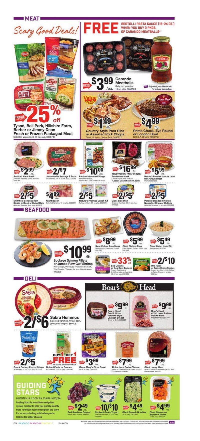 Giant Food Weekly Circular Oct 25 – Oct 31, 2019