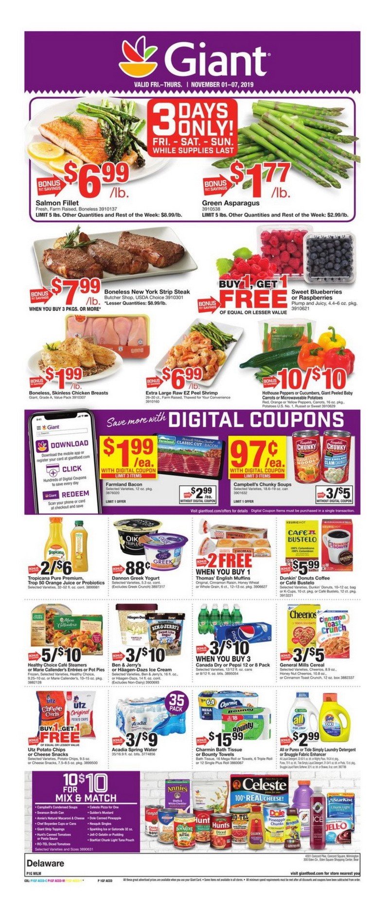 Giant Food Weekly Ad Nov 01 – Nov 07, 2019
