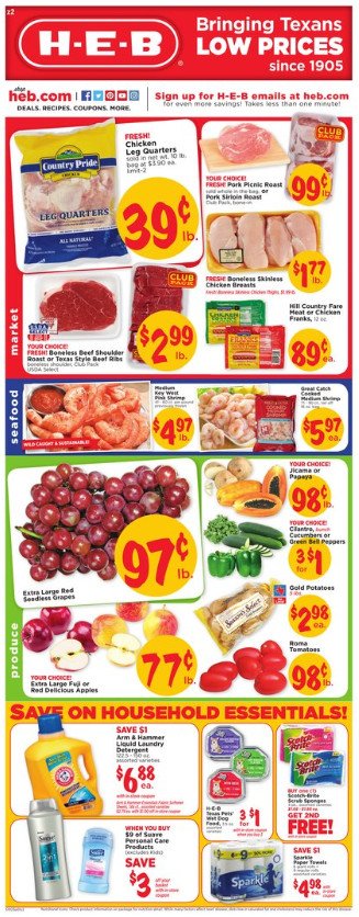 HEB Weekly Ad Oct 23 – Oct 29, 2019