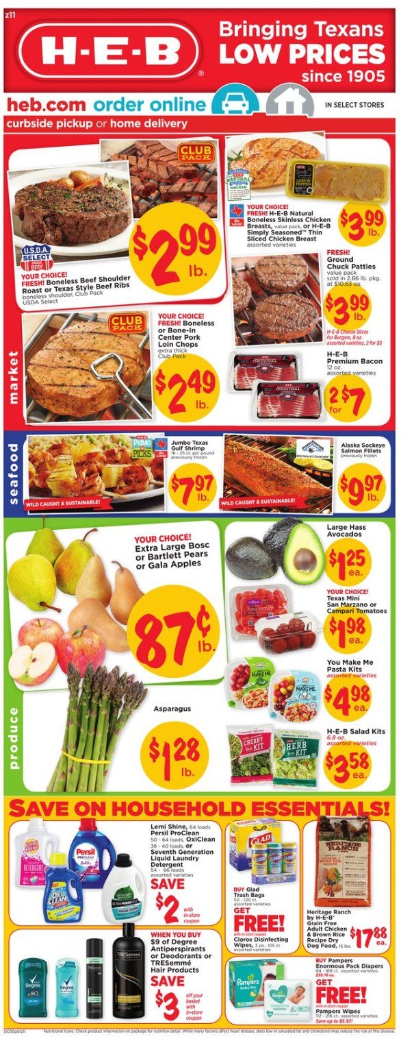 HEB Weekly Ad Oct 30 – Nov 05, 2019