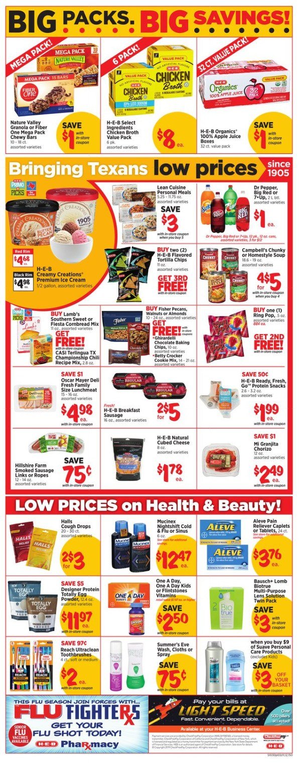 HEB Weekly Ad Oct 30 – Nov 05, 2019