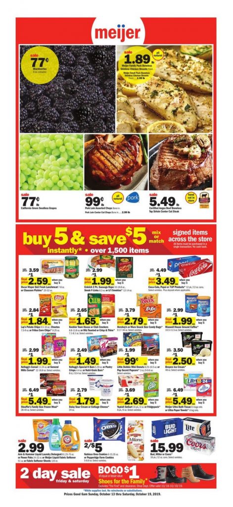 Meijer Weekly Ad Oct 13 – Oct 19, 2019