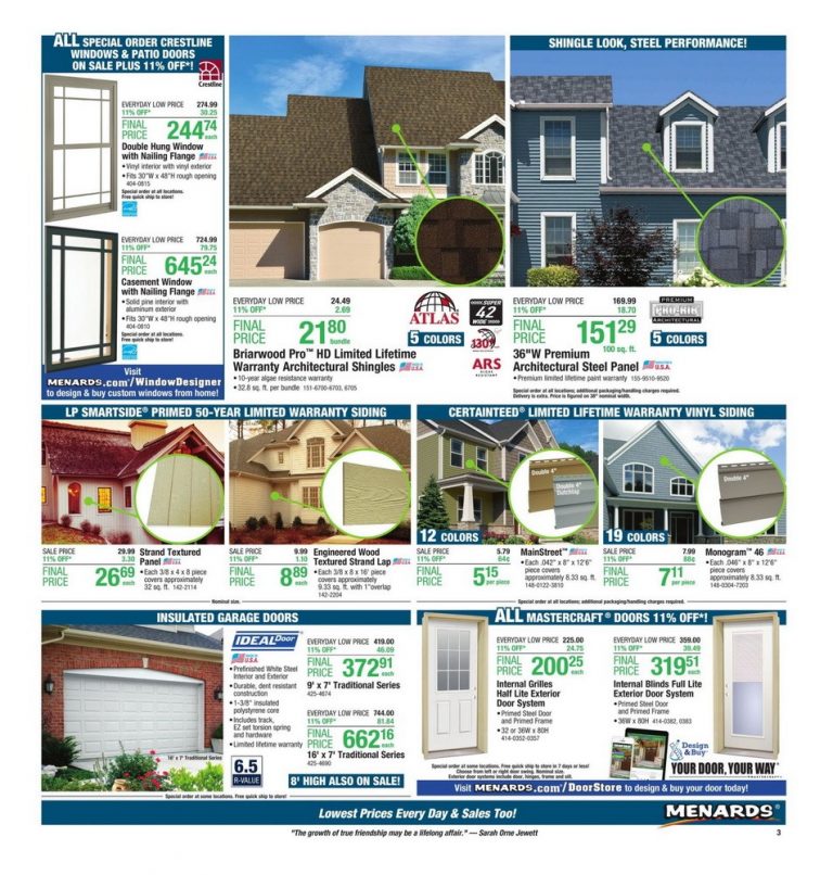 Menards Flyer Sale Oct 13 – Oct 19, 2019