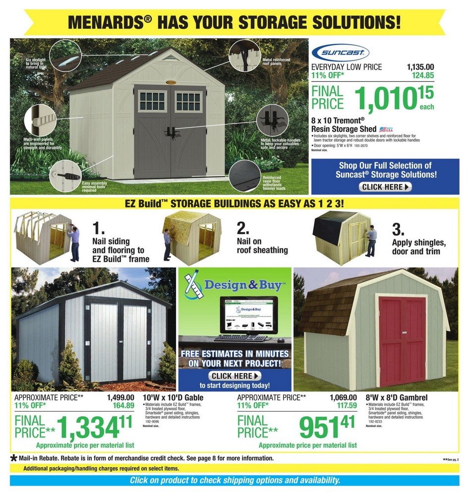 Menards Weekly Ad Oct 20 – Oct 26, 2019