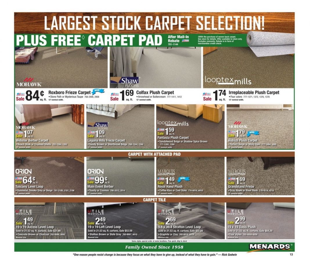 Menards Flyer Sale Oct 27 – Nov 09, 2019