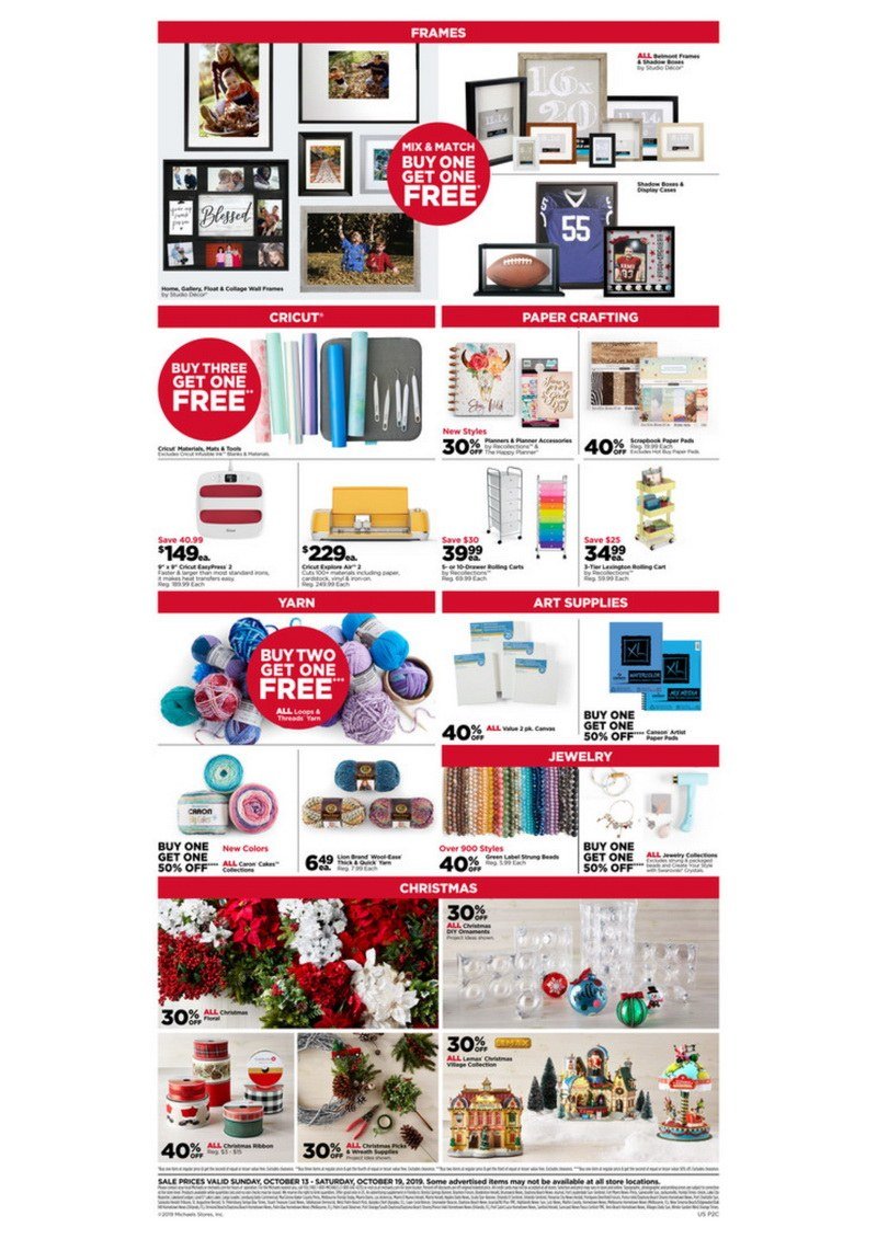 Michaels Weekly Ad Oct 13 – Oct 19, 2019