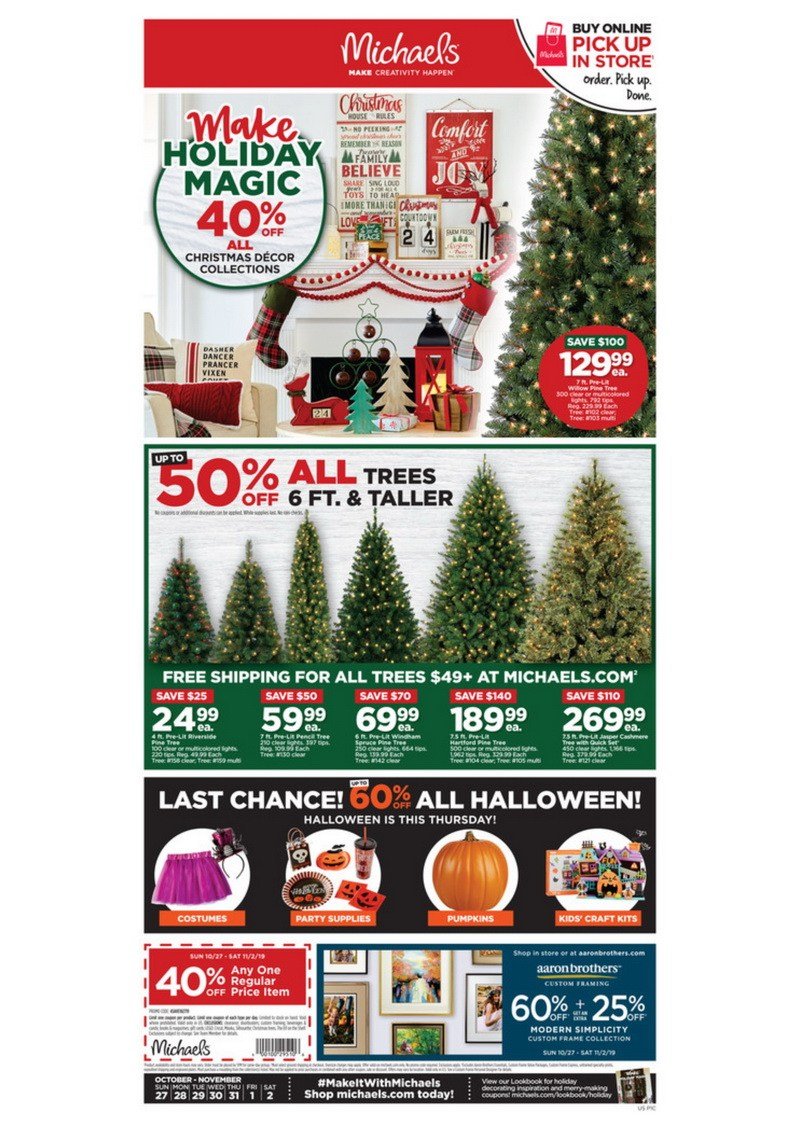 Michaels Weekly Ad Oct 27– Nov 02, 2019