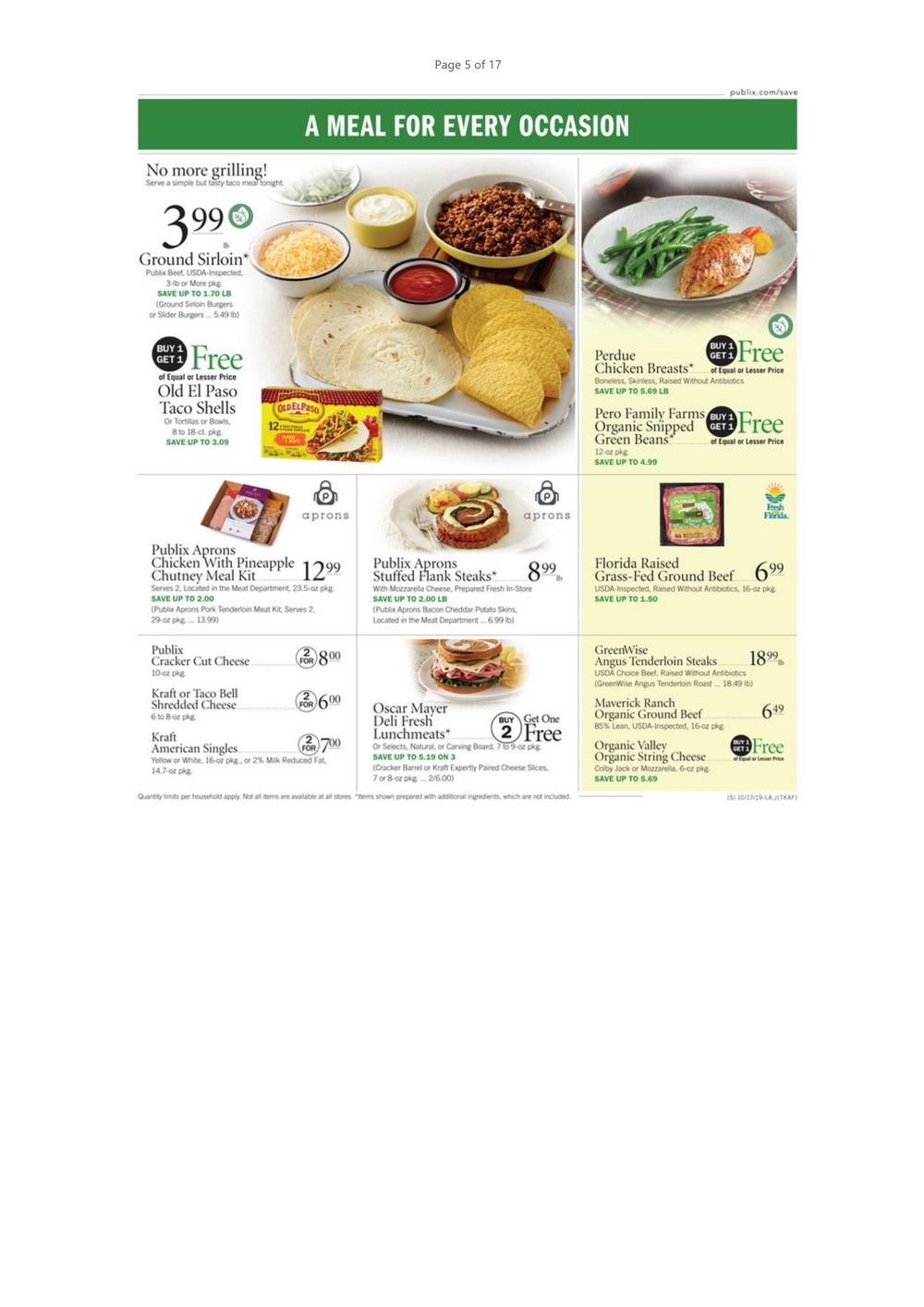 Publix Weekly Ad Oct 17 – Oct 23, 2019