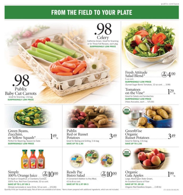 Publix Weekly Ad Oct 30 – Nov 5, 2019