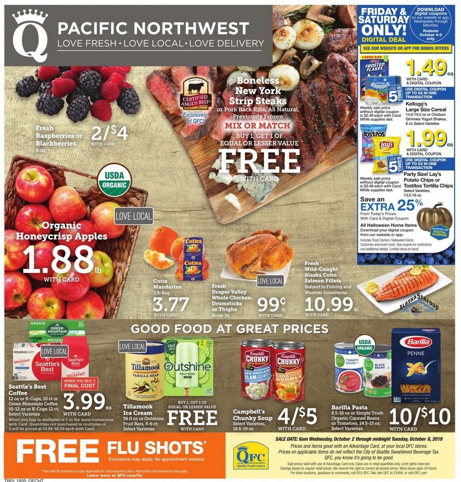 QFC Weekly Ad Oct 02 – Oct 08, 2019