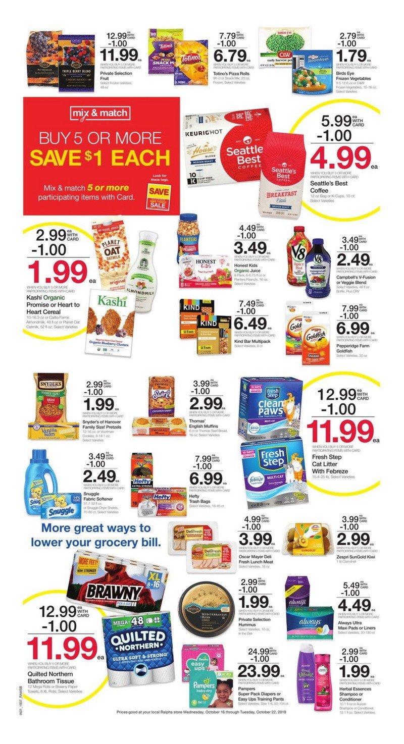 Ralphs Weekly Ad Oct 16 – Oct 22, 2019