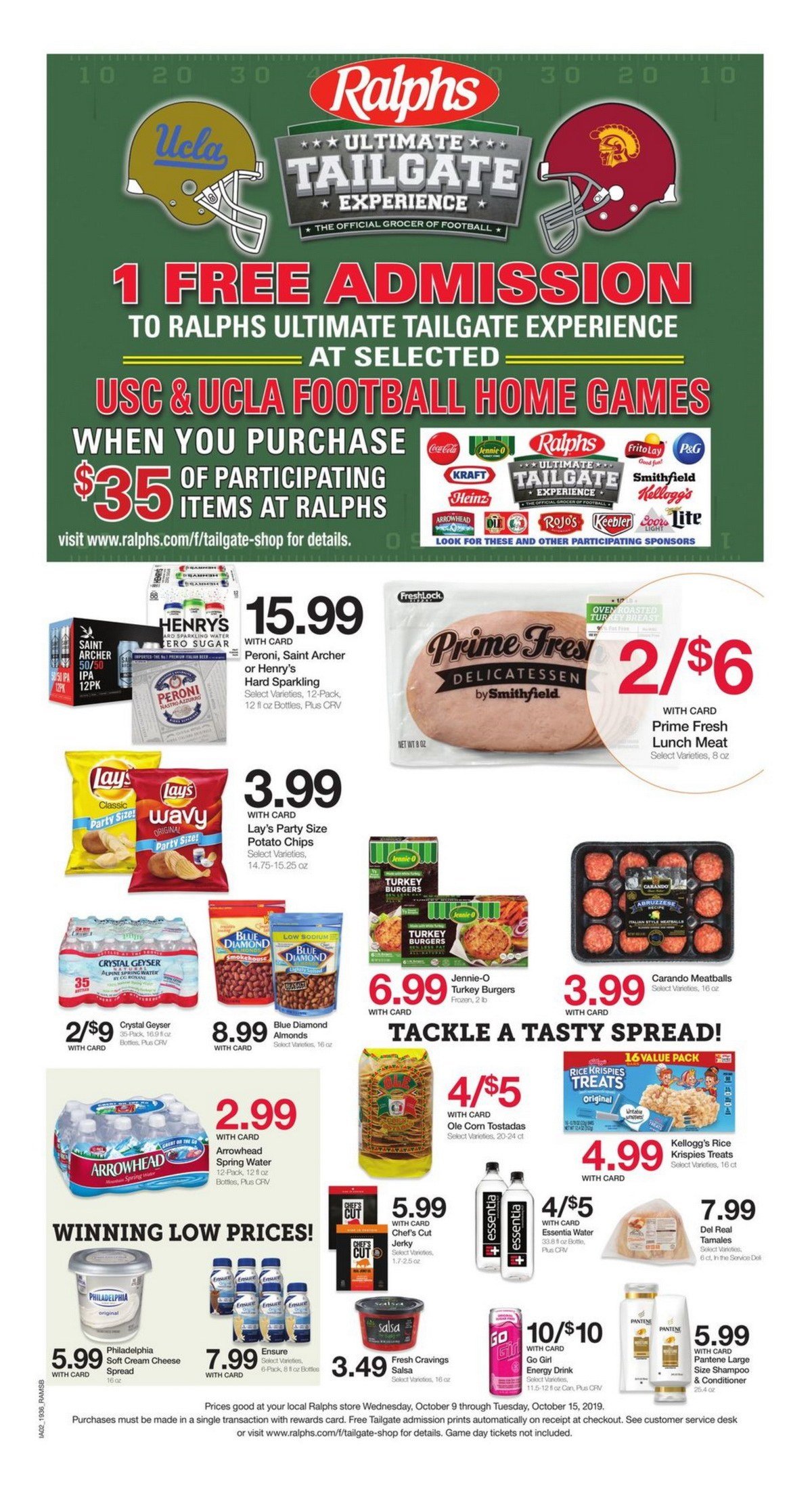 Ralphs Weekly Ad Oct 9 – Oct 15, 2019
