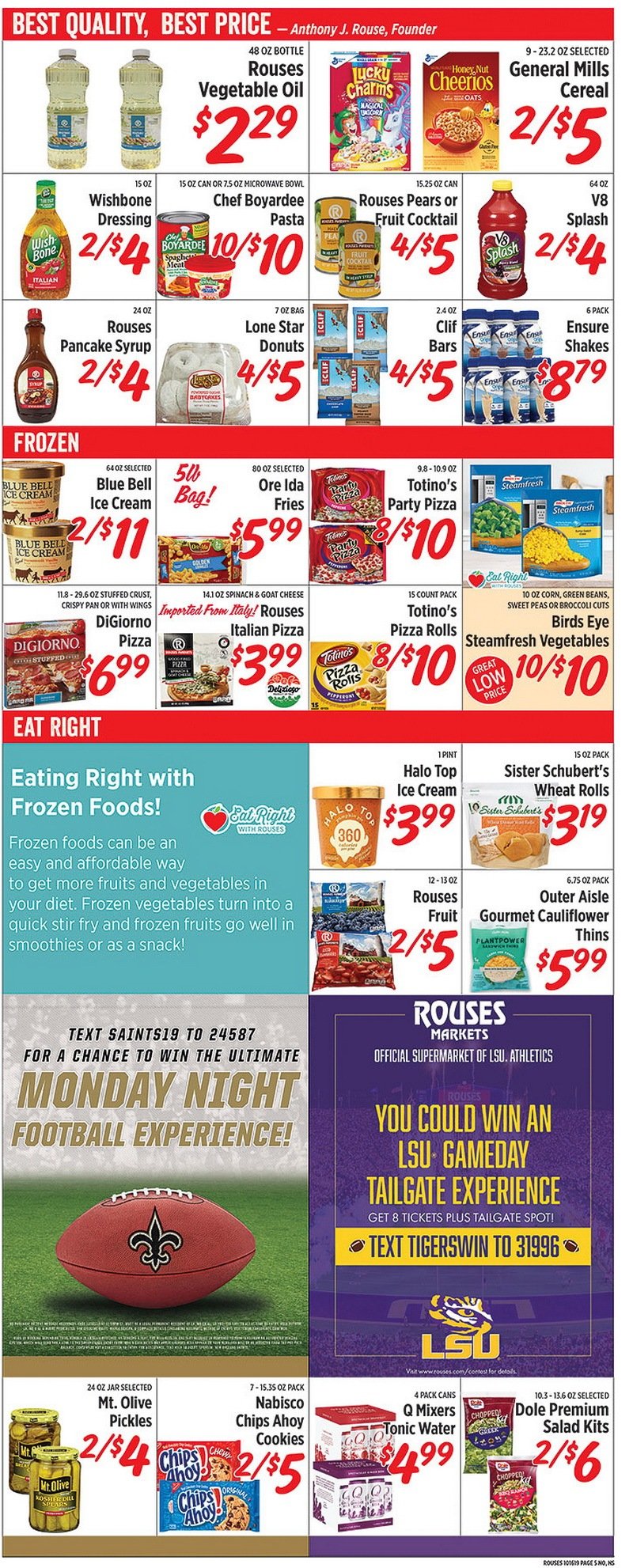 Rouses Weekly Ad Oct 16 – Oct 23, 2019