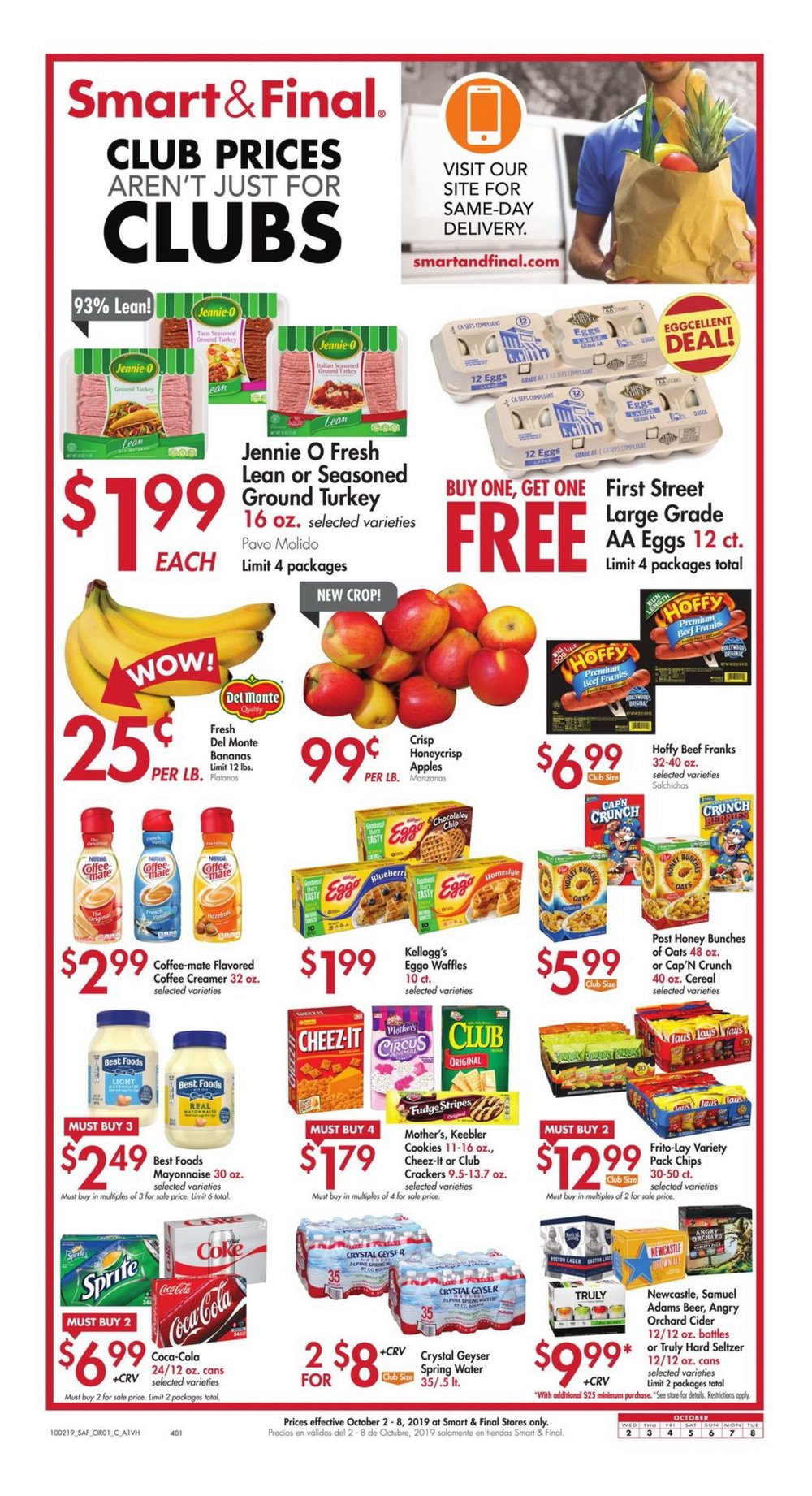 Smart & Final Weekly Ad Oct 2 – Oct 8, 2019