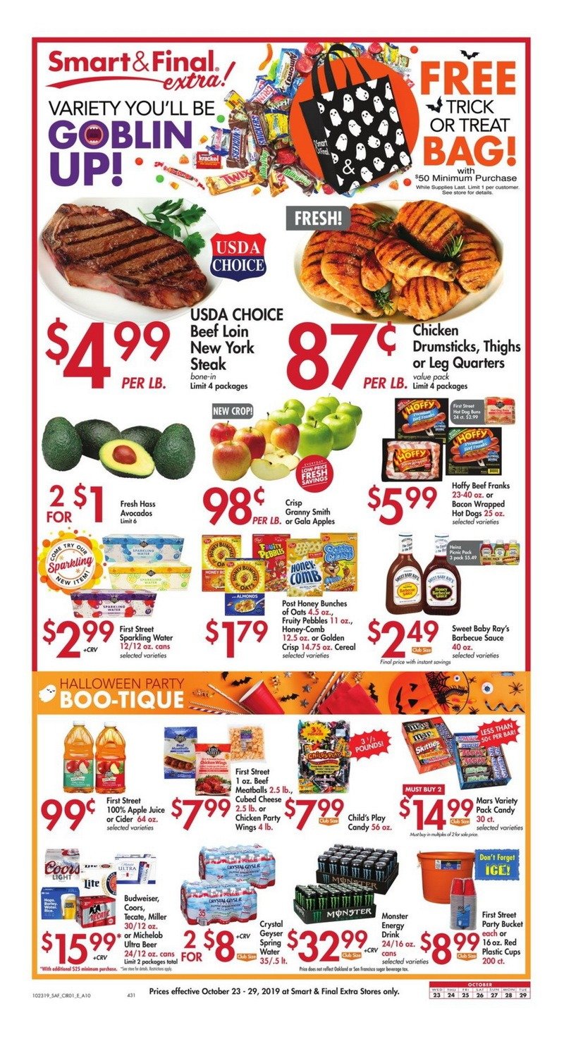 Smart & Final Weekly Ad Oct 23 – Oct 29, 2019