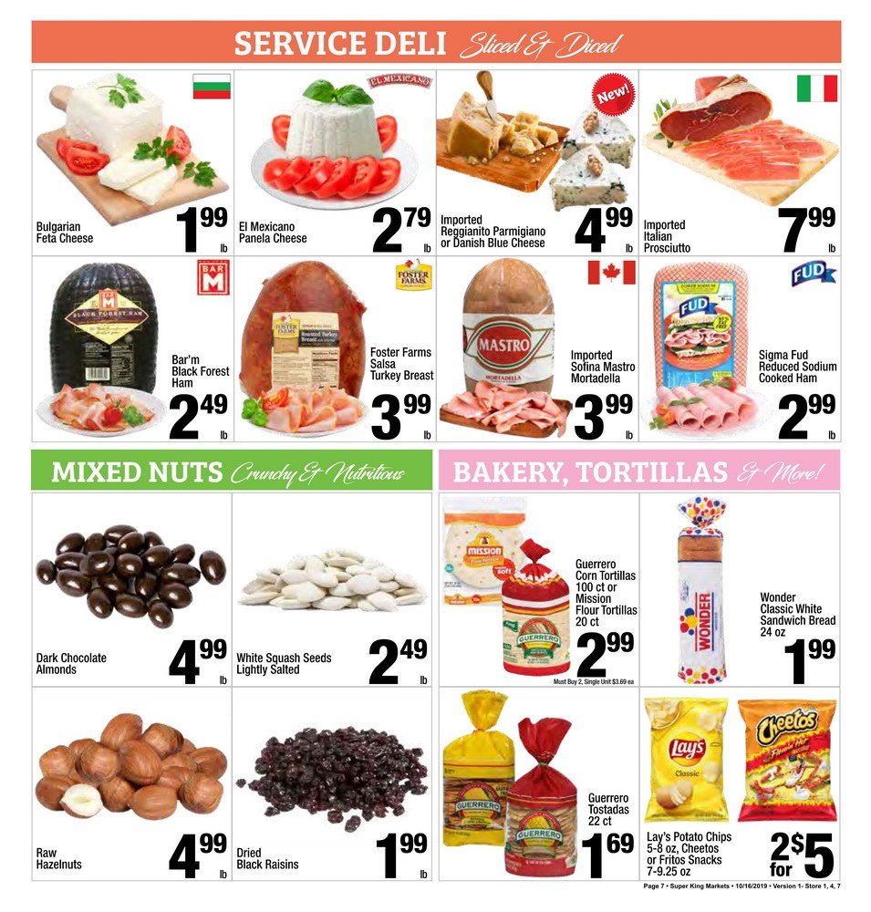 Super King Weekly Ad Oct 16 – Oct 22, 2019