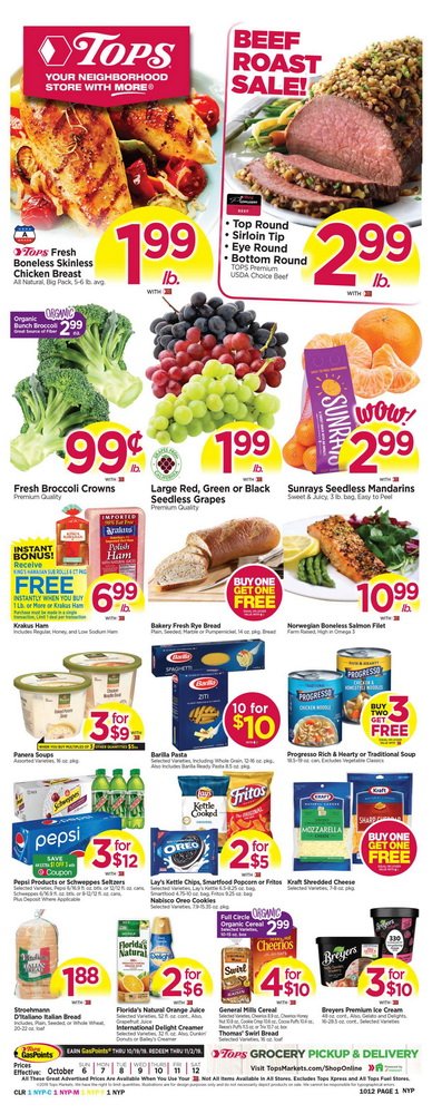 Tops Weekly Circular Oct 06 – Oct 12, 2019