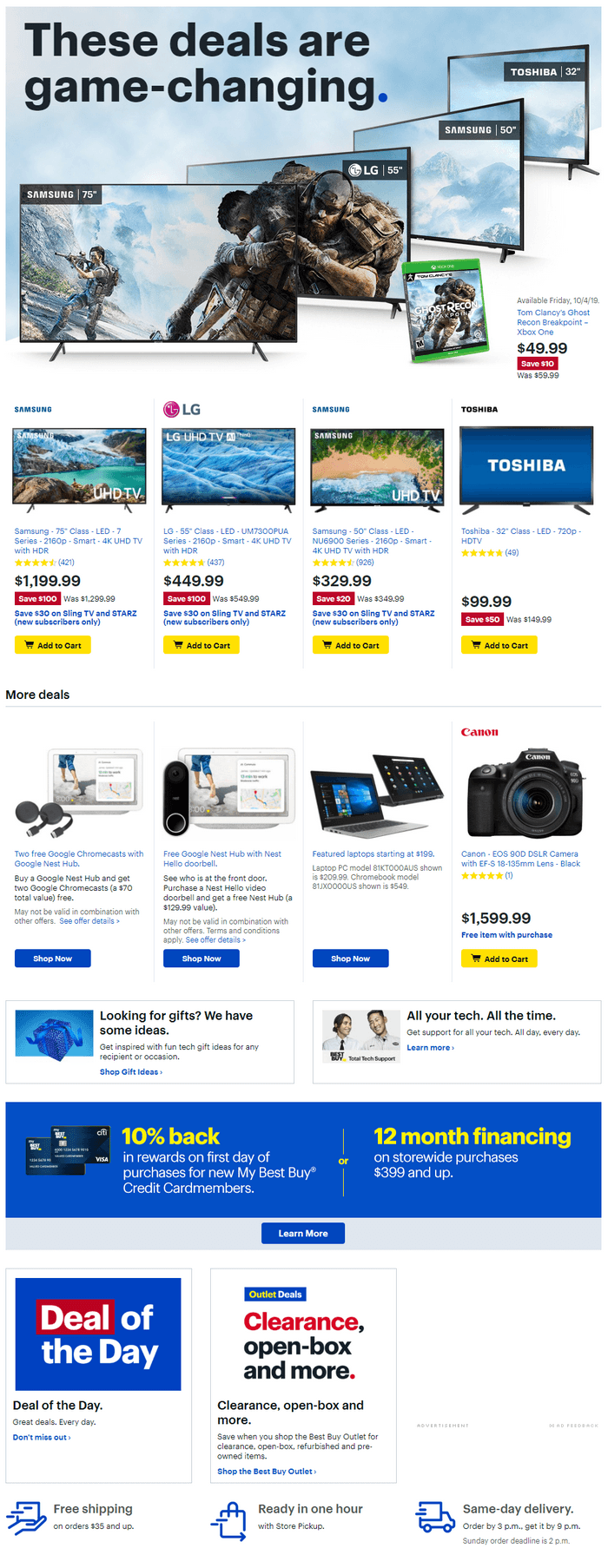 Best Buy Weekly Ad Oct 4 – Oct 6, 2019