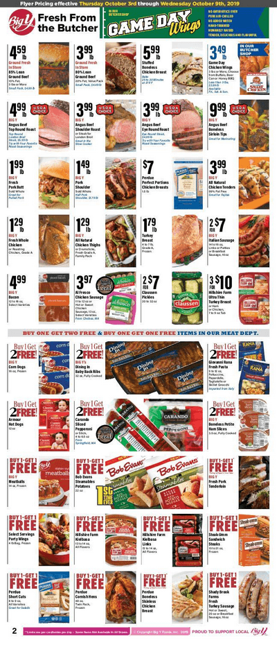 Big Y Weekly Ad Oct 3 – Oct 9, 2019