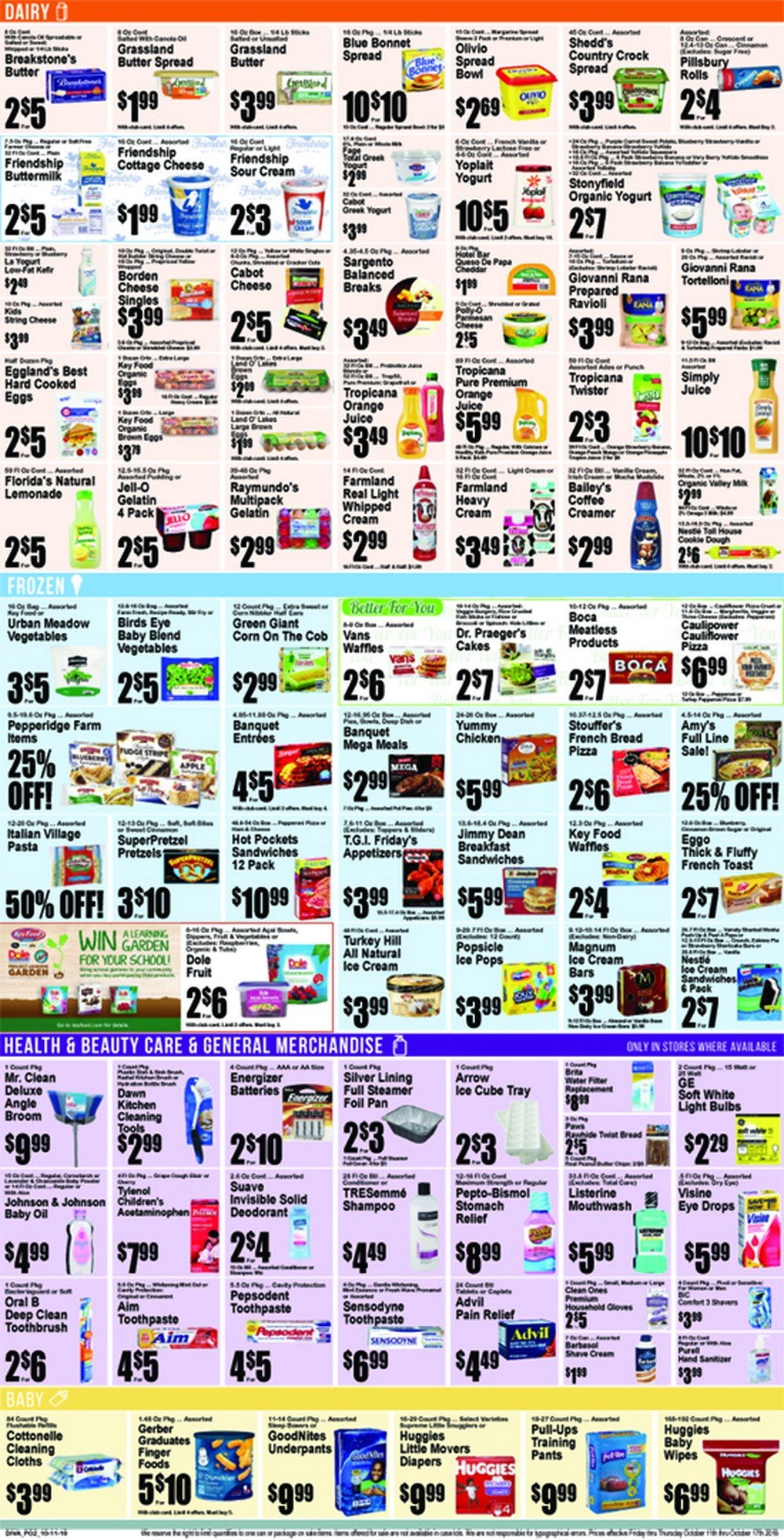 Key Food Weekly Ad Oct 11 – Oct 17, 2019