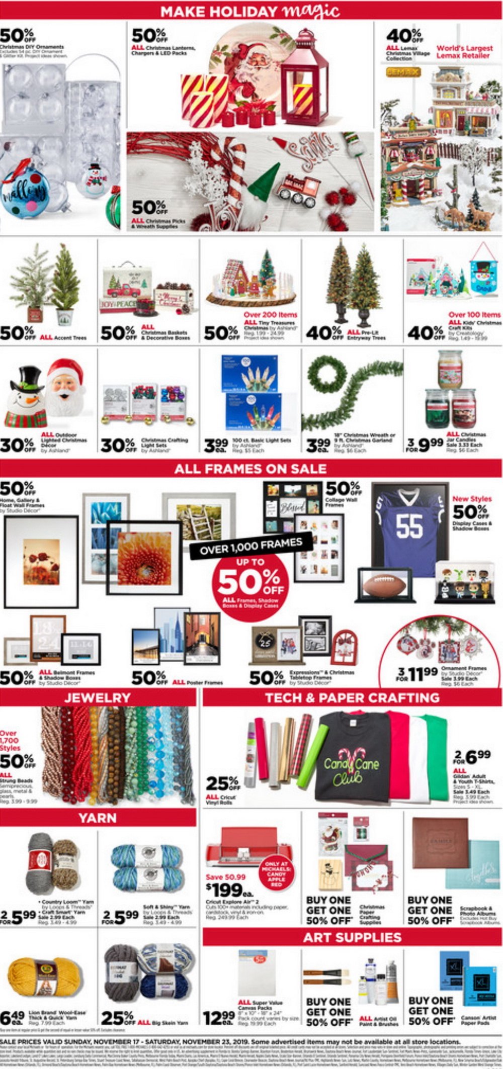 Michaels Weekly Ad Nov 17– Nov 23, 2019