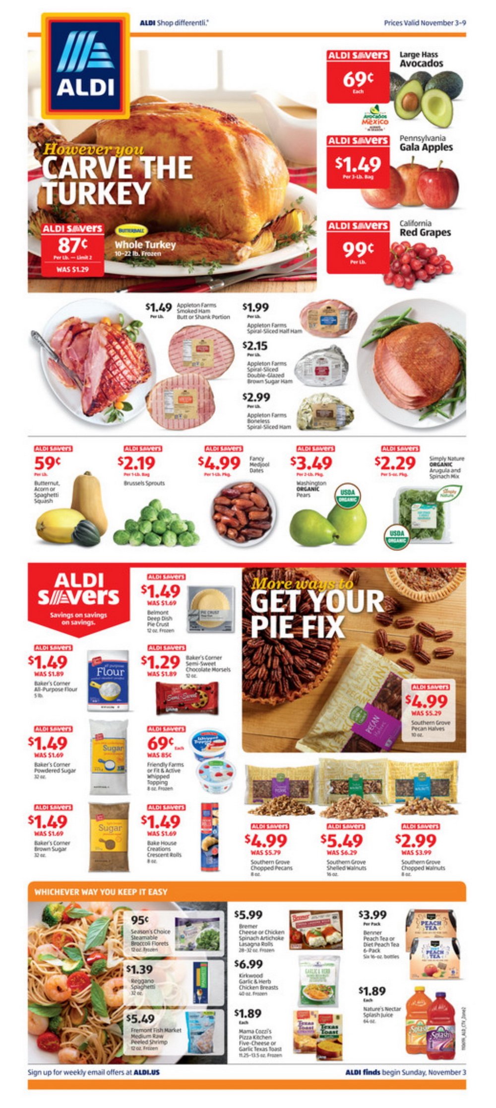 Aldi Weekly Ad Nov 03 – Nov 09, 2019