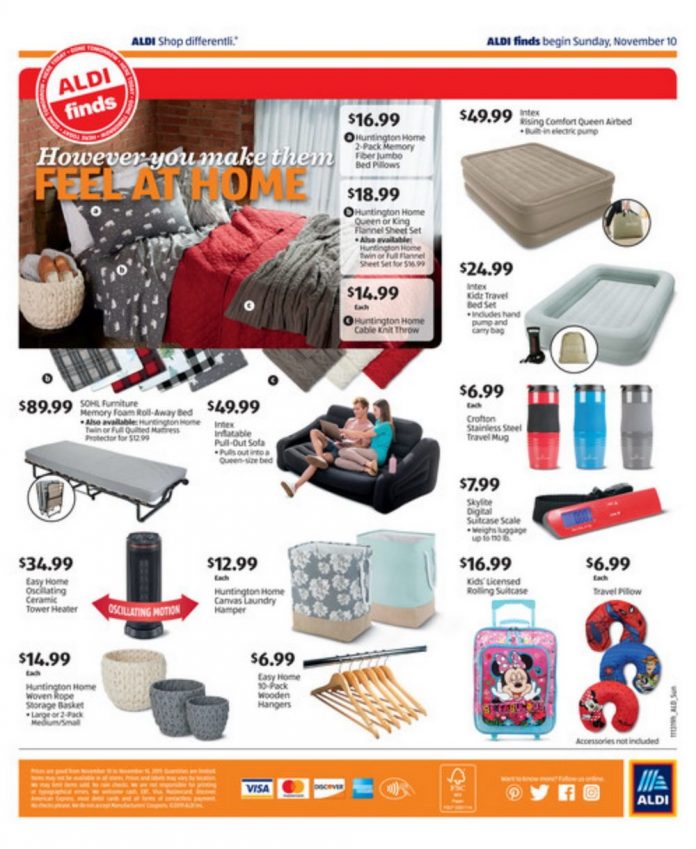 Aldi Weekly Ad Nov 10 – Nov 16, 2019