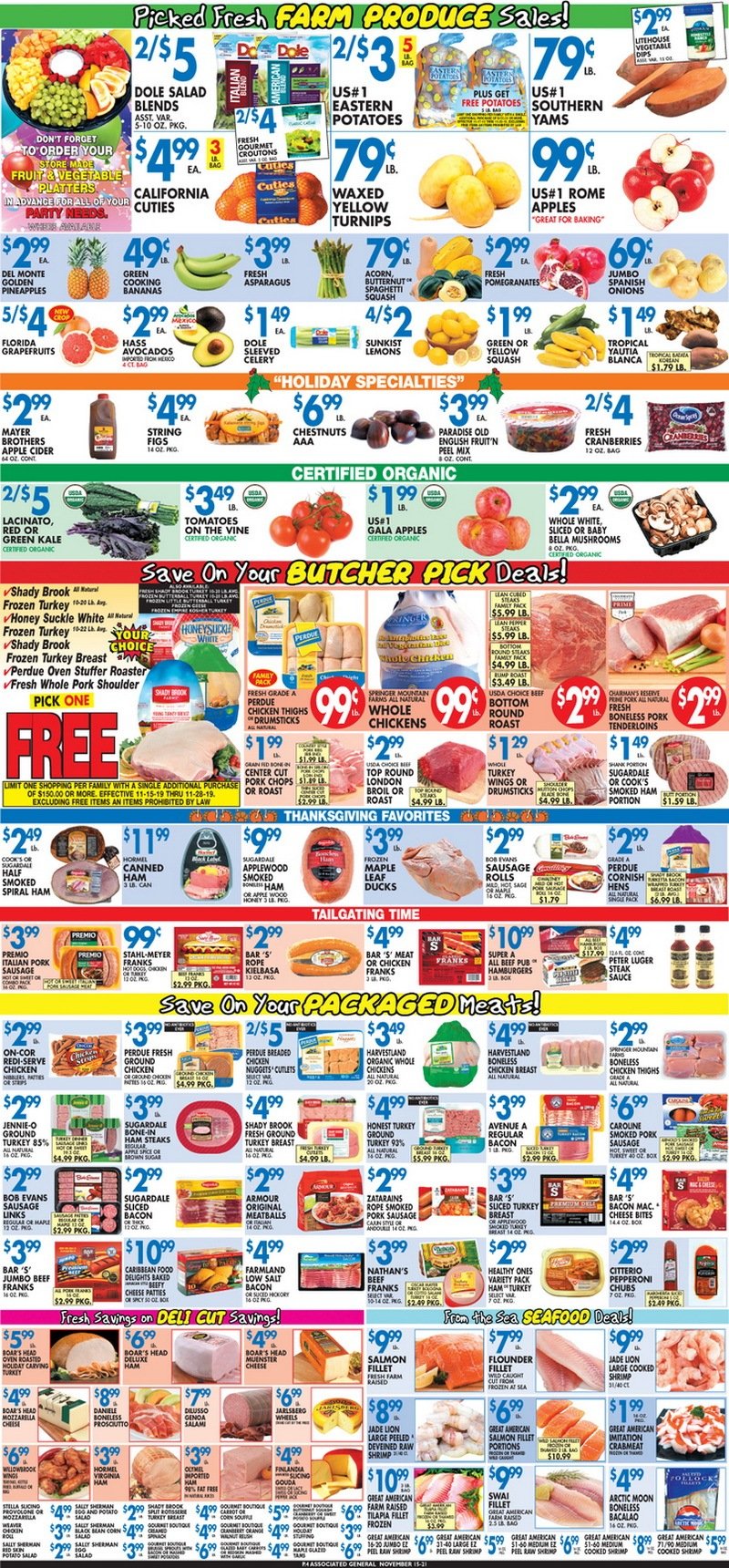 Associated Supermarkets Weekly Ad Nov 15 – Nov 21, 2019