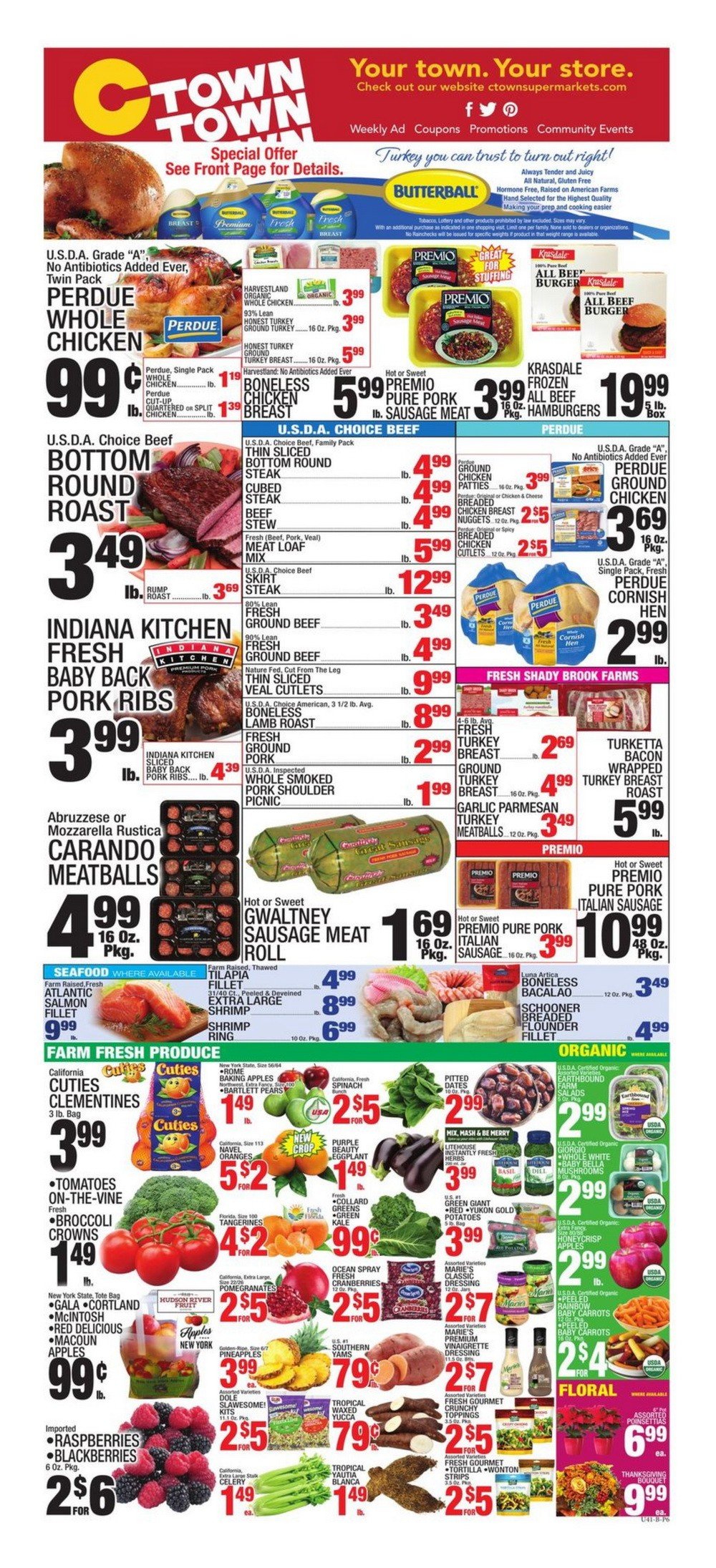 C-Town Weekly Ad Nov 15 – Nov 21, 2019 Happy Thanksgiving