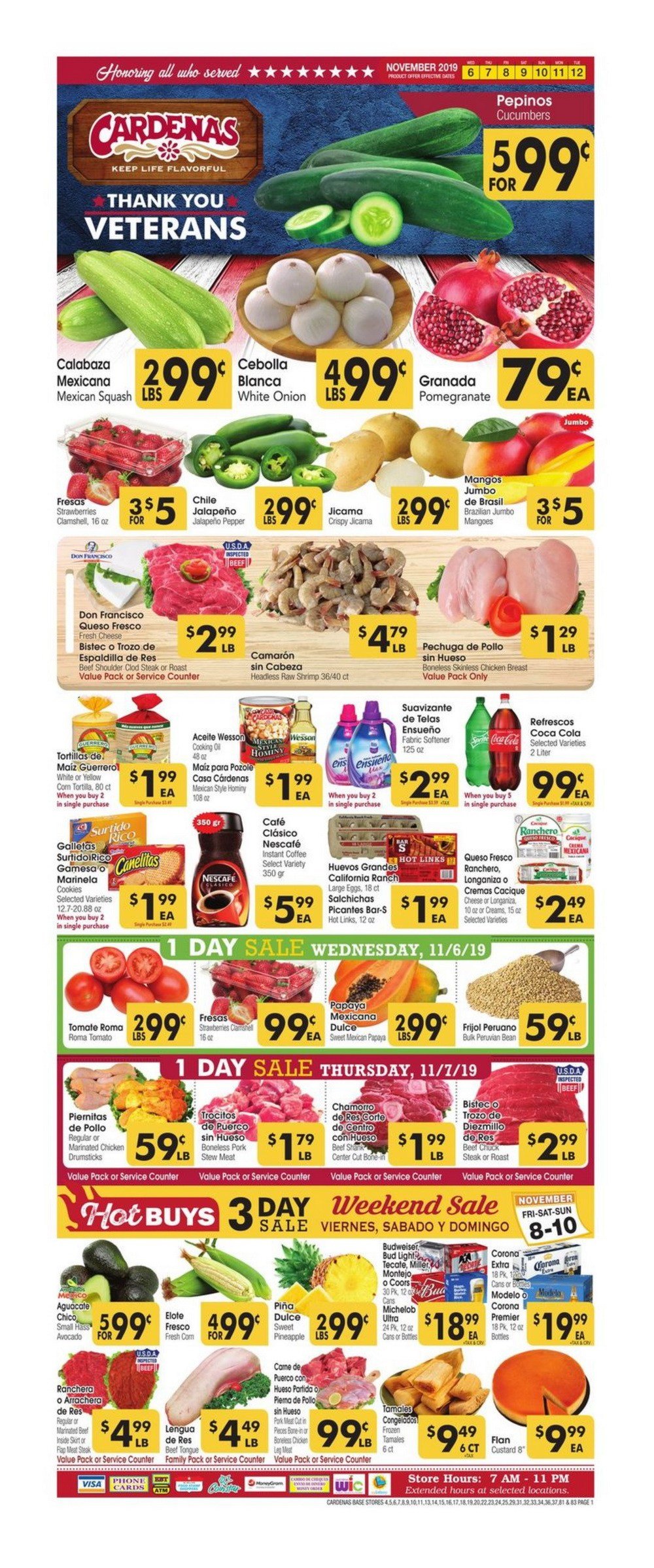 Cardenas Weekly Ad Nov 06 – Nov 12, 2019