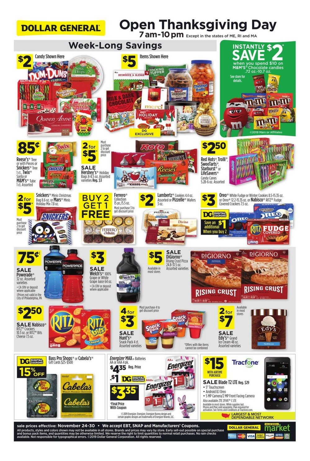 Dollar General Weekly Ad Nov 24 – Nov 30, 2019