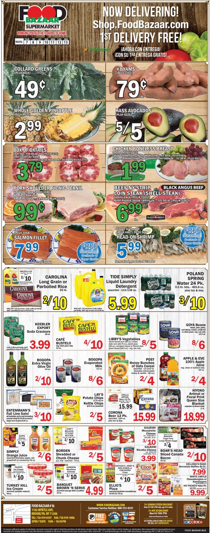 Food Bazaar Weekly Ad Nov 07– Nov 13, 2019