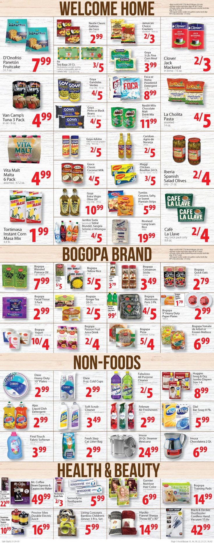 Food Bazaar Weekly Ad Nov 29 – Dec 04, 2019