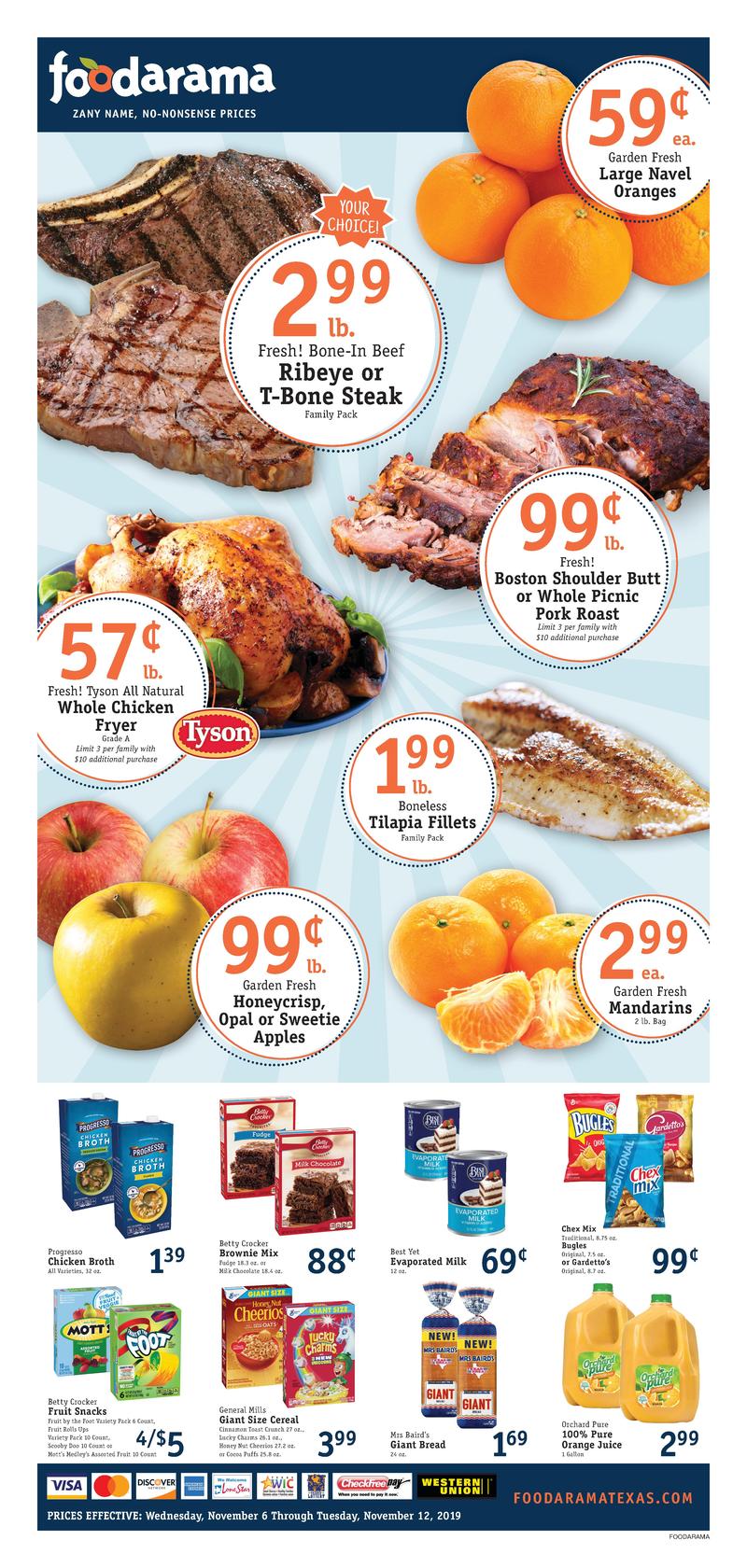 Foodarama Weekly Ad Nov 06 – Nov 12, 2019