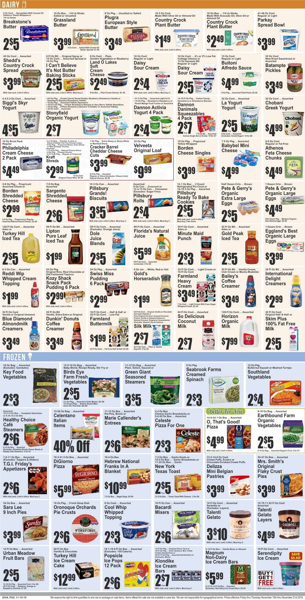 Key Food Weekly Ad Nov 15 – Nov 21, 2019