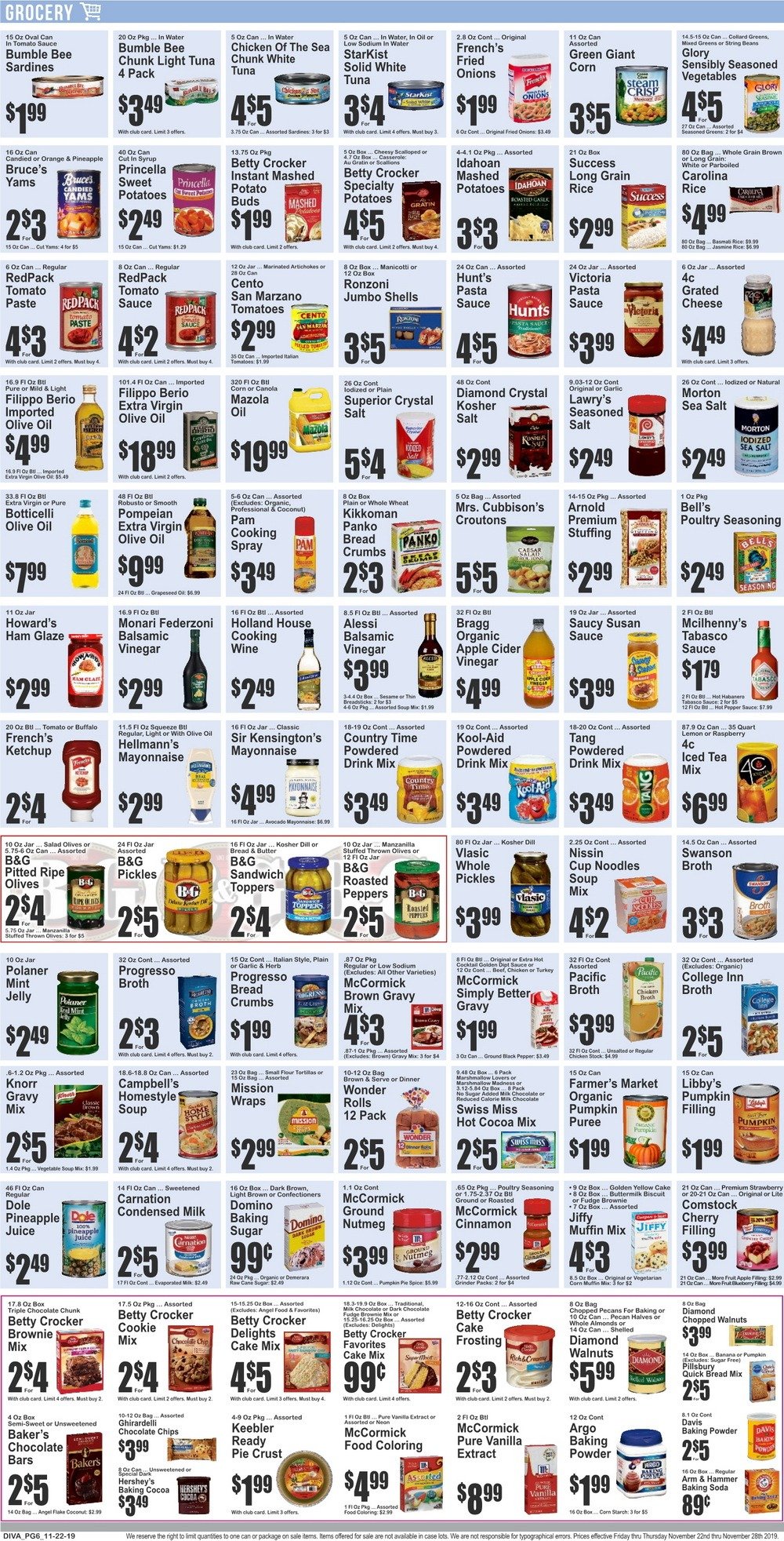 Key Food Weekly Ad Nov 22 – Nov 28, 2019