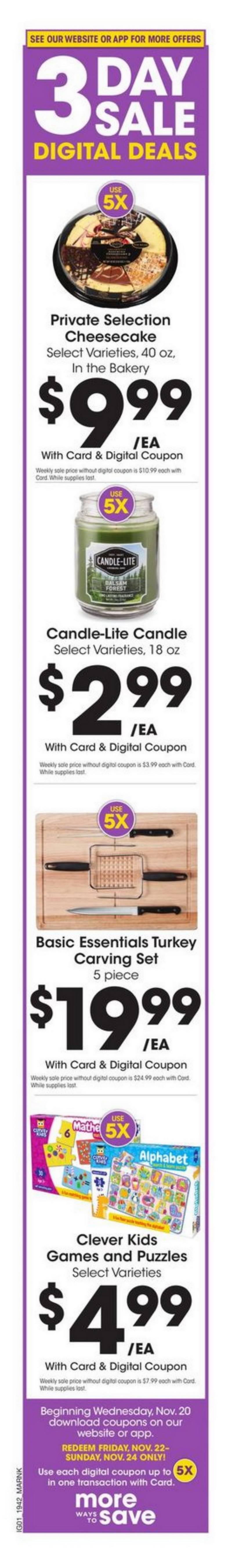 Kroger Weekly Ad Nov 20 – Nov 28, 2019 Happy Thanksgiving